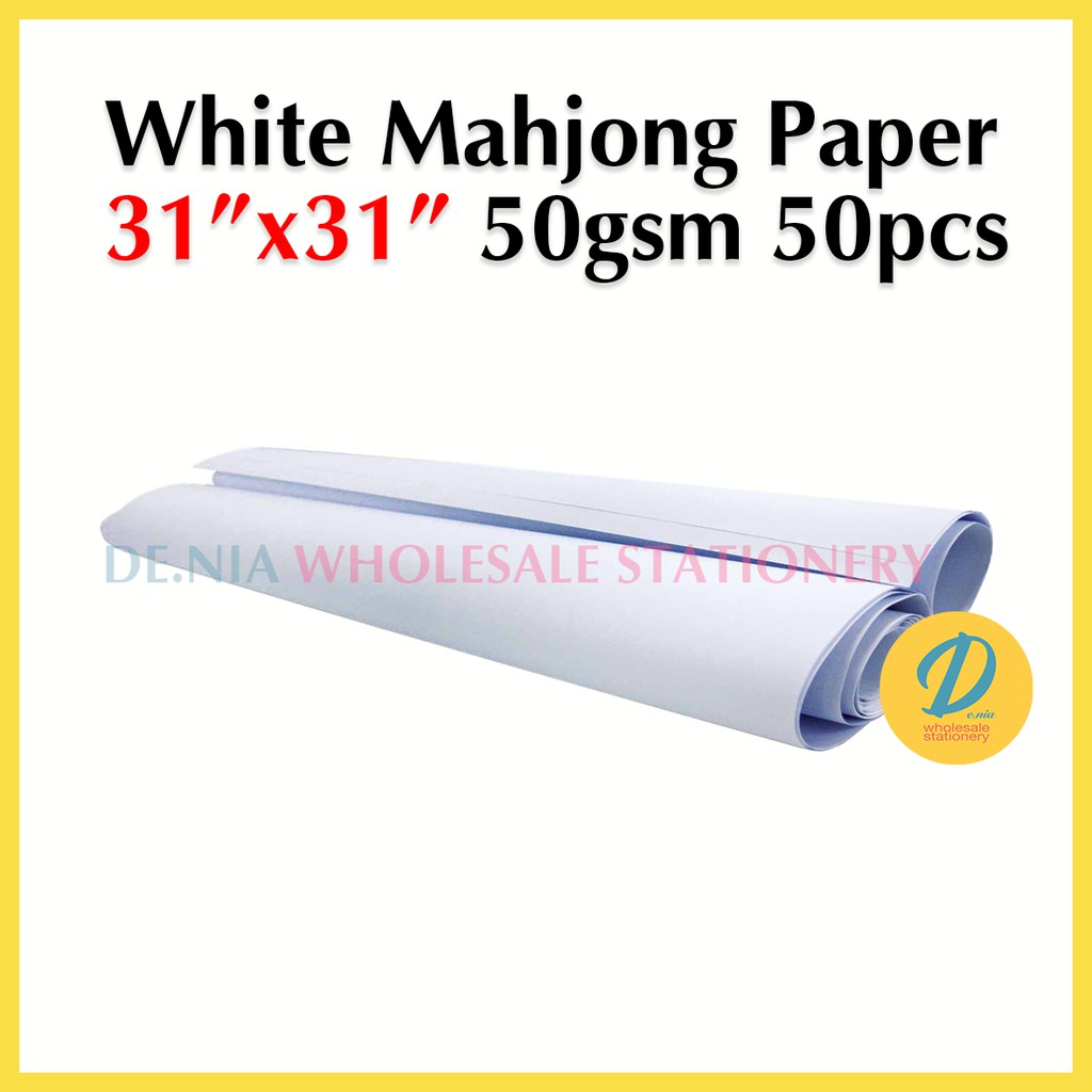 Mahjong Paper 31”x31” / Brown Kraft Paper 35”x47” 50g (Kertas Majong ...