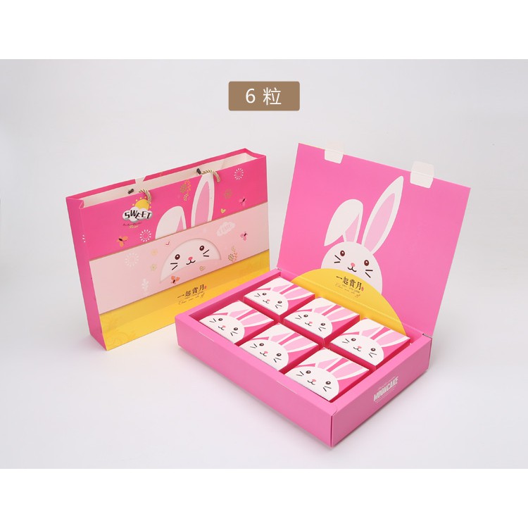Mooncake Packaging Box 6‘s (Rabbit) | Shopee Malaysia
