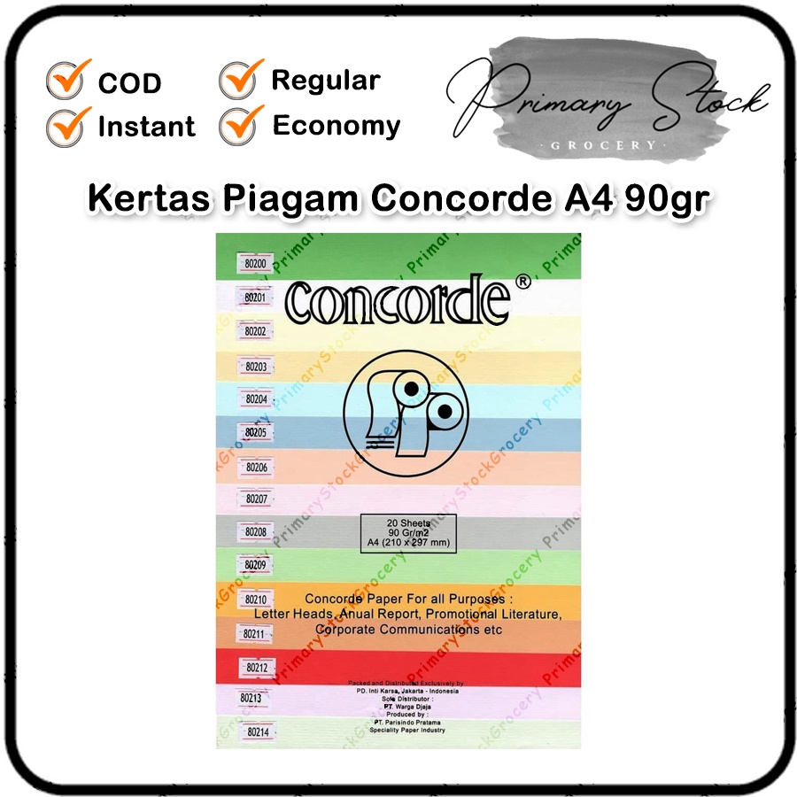 Handicraft A4 Certificate Charter Paper 90 gr Concorde 20 Sheets ...