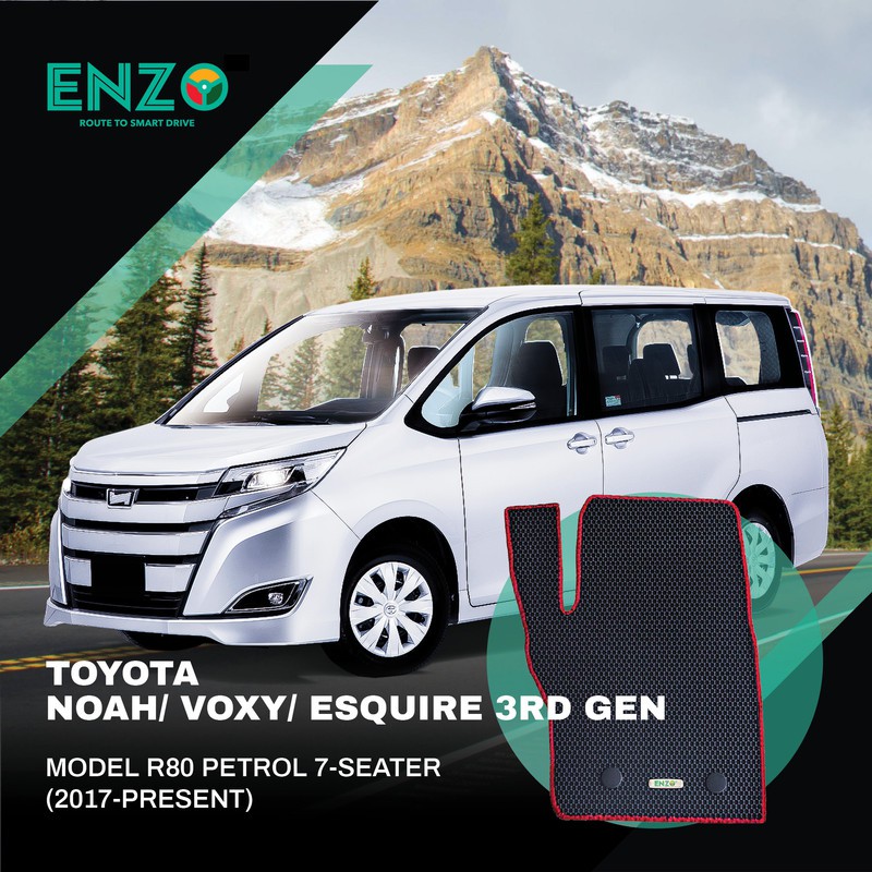 Toyota Noah/Voxy/Esquire 3rd Gen Model R80 Petrol 7 Seater - Enzo Customised Car Mat | Shopee ...