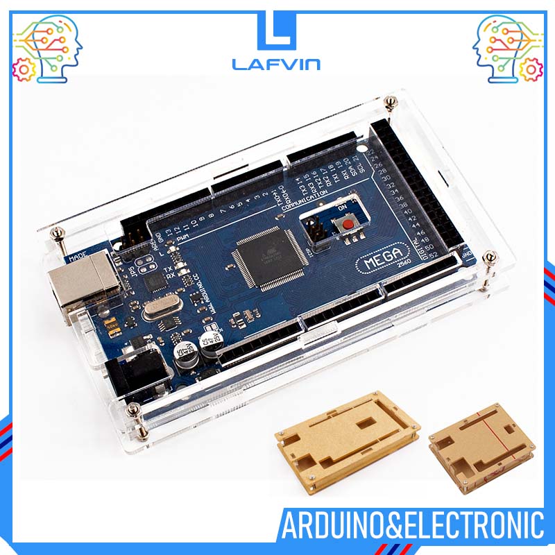 LAFVIN Enclosure Transparent Gloss Acrylic Box Compatible for arduino ...