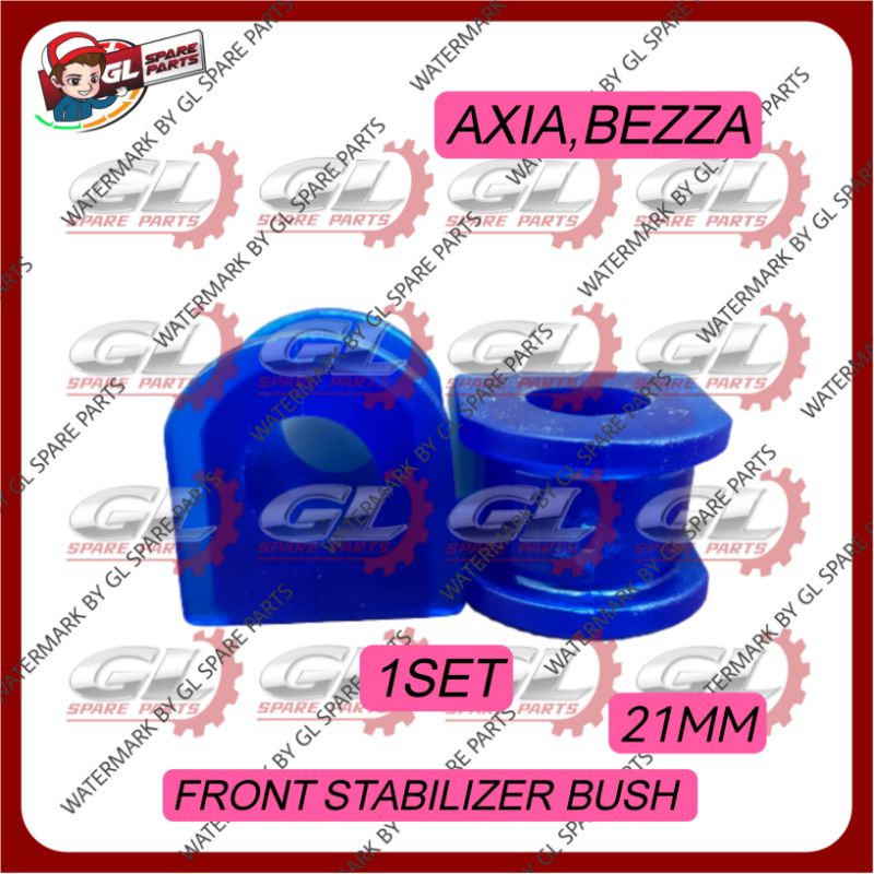 FRONT STABILIZER BAR BUSH (1PAIR) SILICONE PERODUA AXIA BEZZA (21MM ...