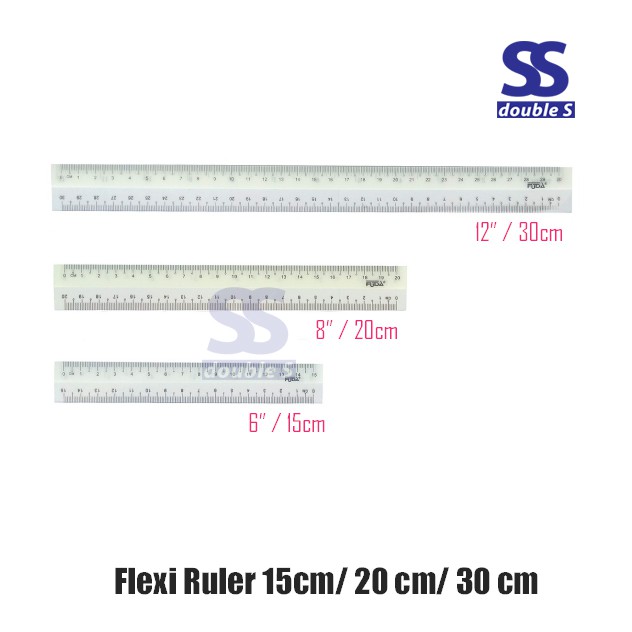 Plastic Ruler / Flexi Ruler / Pembaris PVC15cm/20cm/30cm | Shopee Malaysia