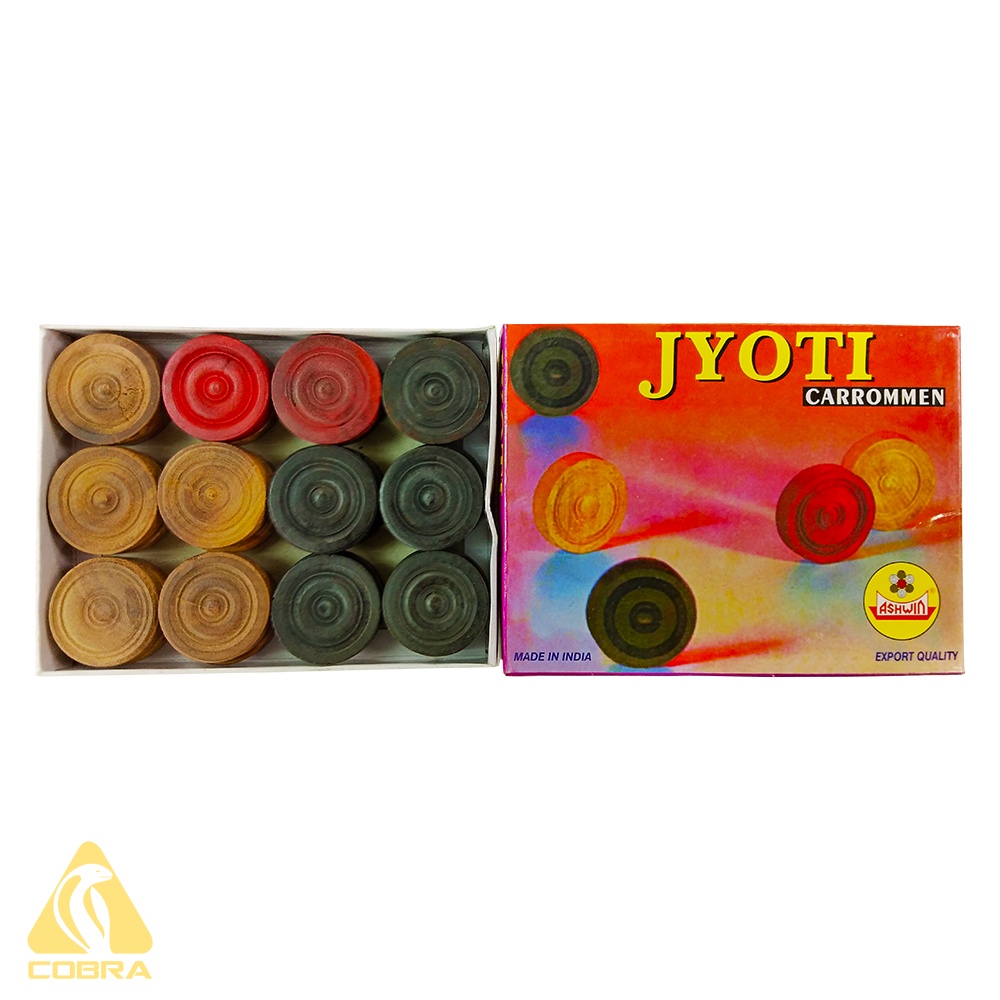 Ashwin Carrom Men Carrom seed coin Wooden SUPER DELUXE/KING SUPER ...