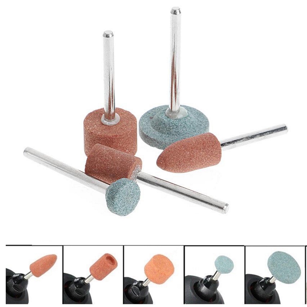 Set Of 5 Rust Polishing Grinding Stones For 3mm Mini Axis Hand Drill ...