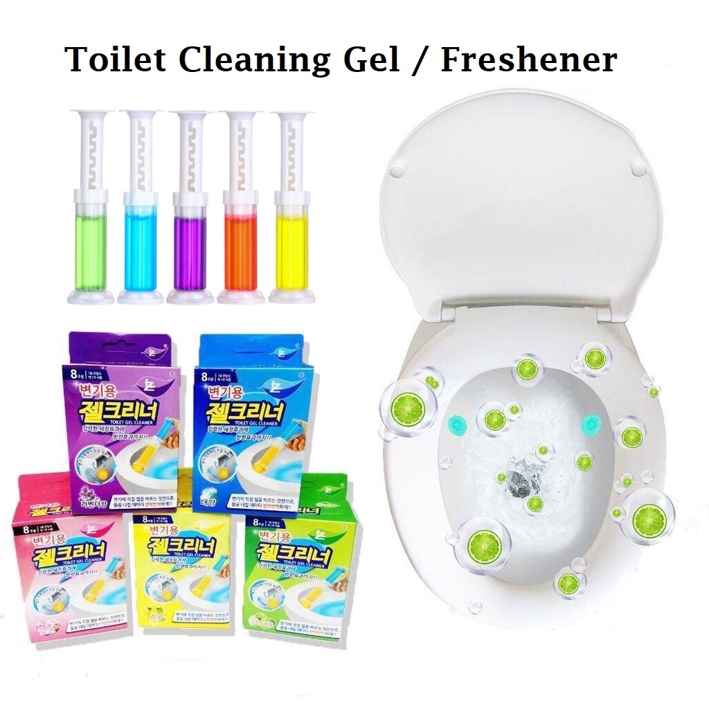 Korean Toilet Bathroom Cleaning Gel PUSH TYPE Toilet Freshener Gel ...