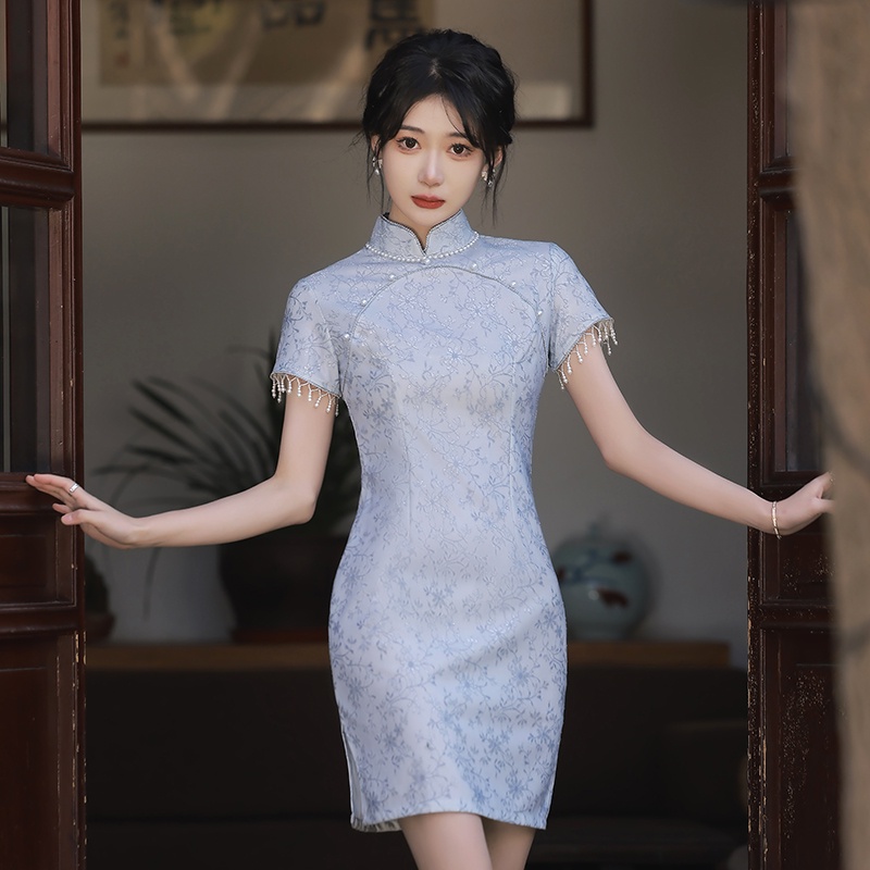 Youyoujia 2024 New Style Women improved cheongsam A long, slim Chinese ...