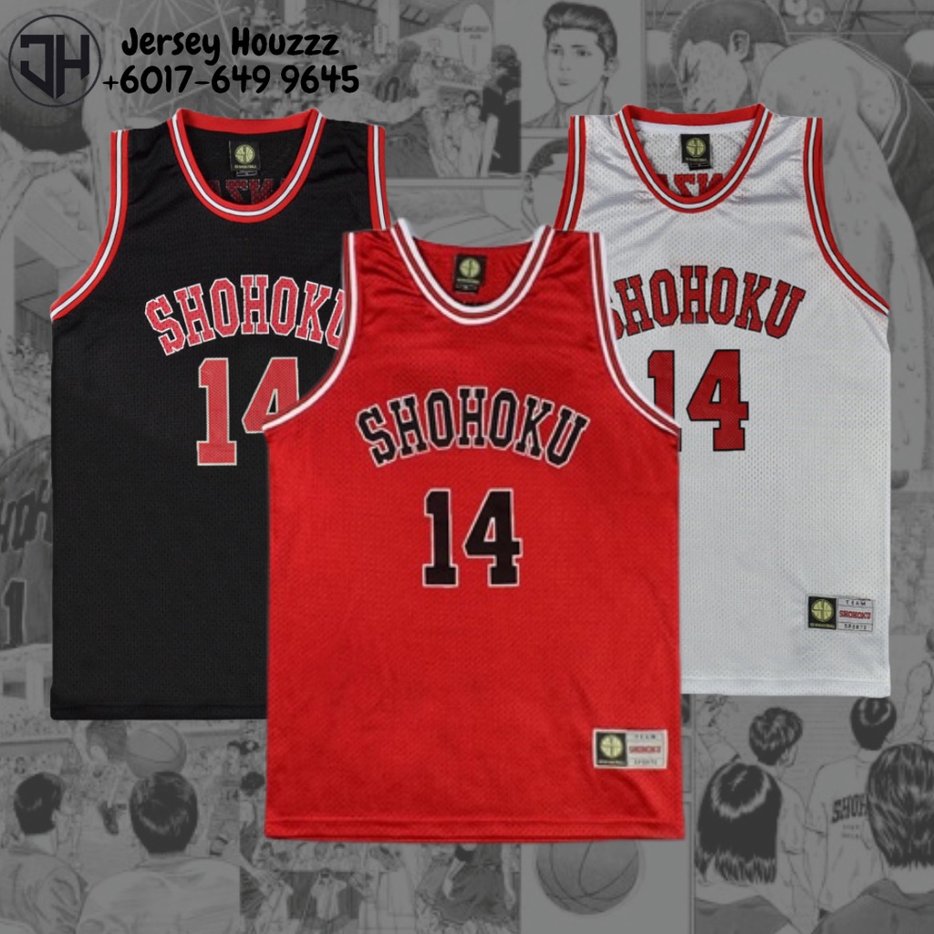 (READYSTOCK) Slam Dunk Anime Shohoku High School #14 Mitsui Hisashi ...