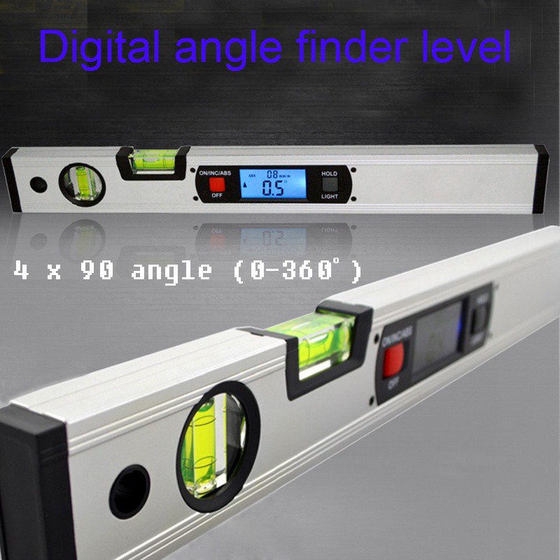 Electronic Digital Protractor Angle Finder Level 360 Degree Spirit ...