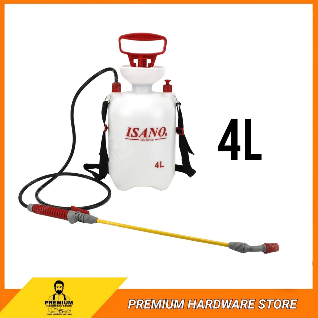 ISANO Garden Pressure Sprayer Adjustable spray nozzle Lubricant PVC ...