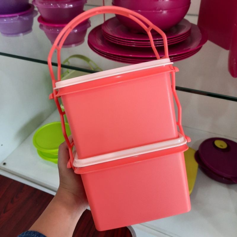 Tupperware double deep with Cariolier 💕Ready Stock💕 | Shopee Malaysia