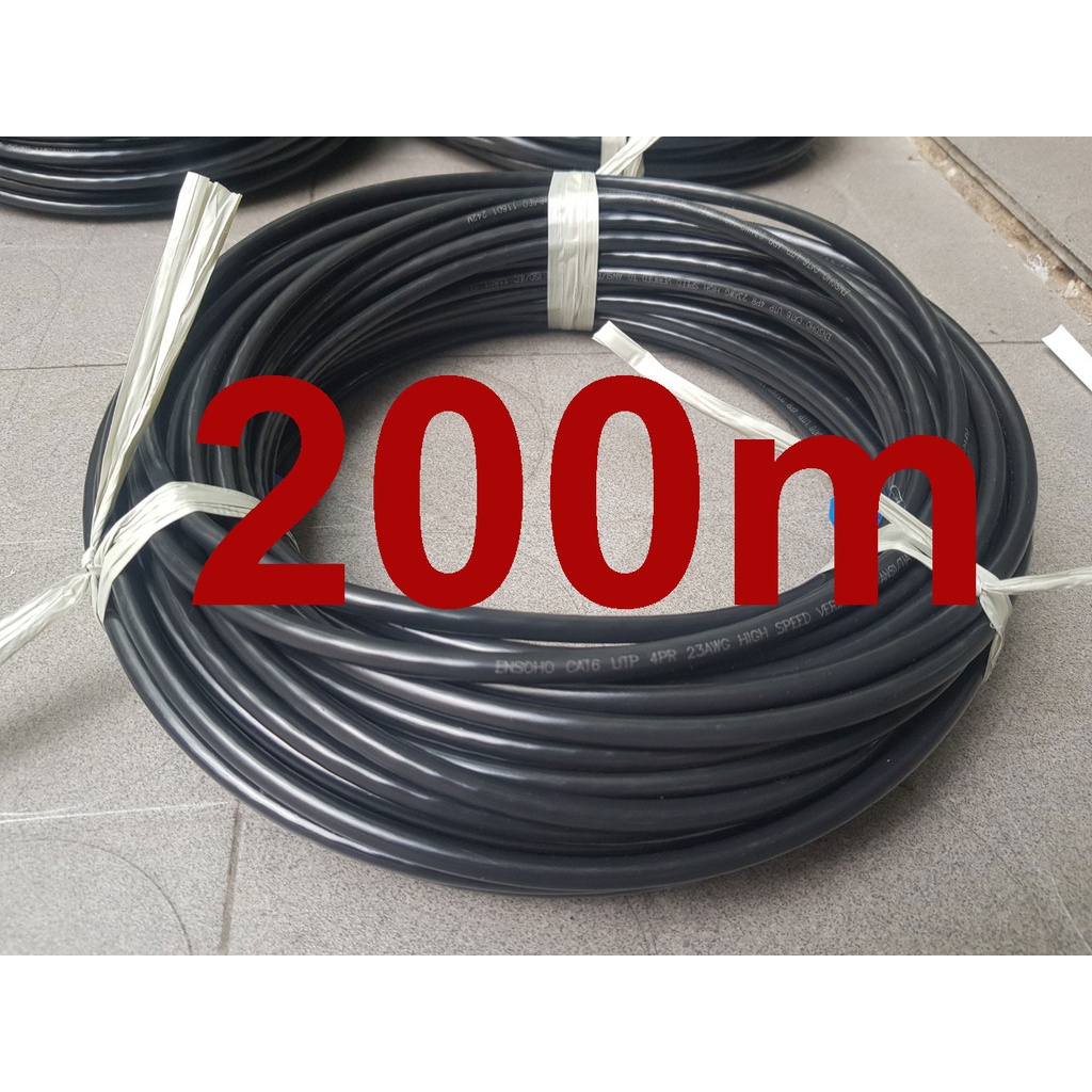 Roll 100m - 200m ENSOHO outdoor network cable standard UTP Cat6 core ...