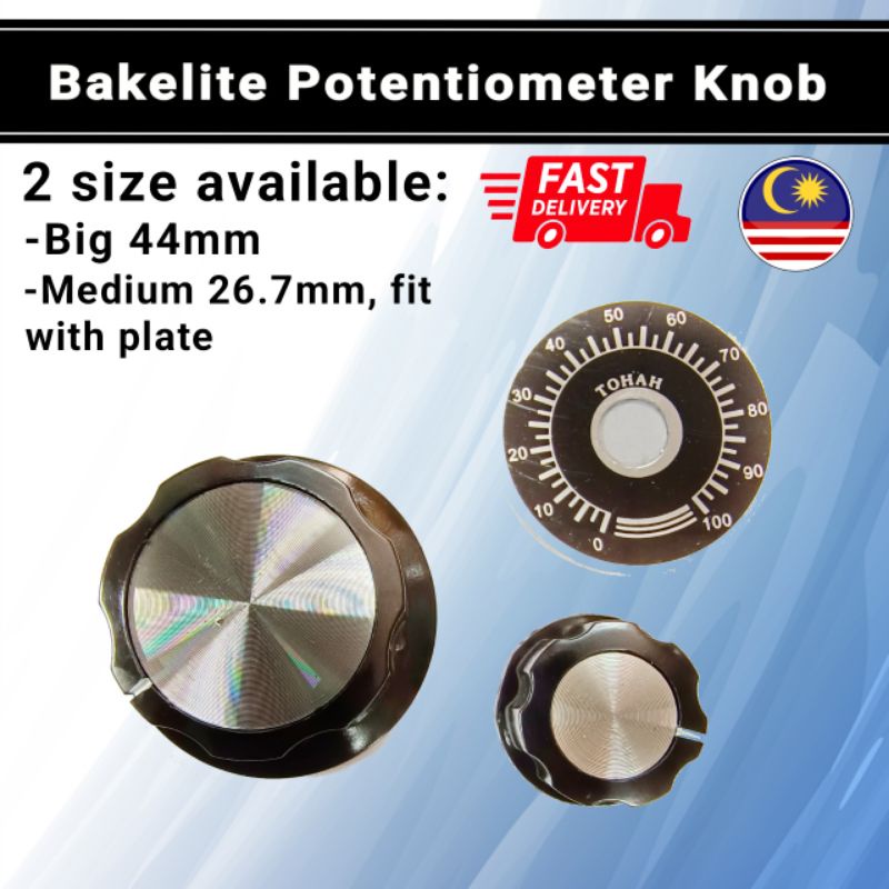 Bakelite Potentiometer Knob Variable Resistor Cap | Shopee Malaysia
