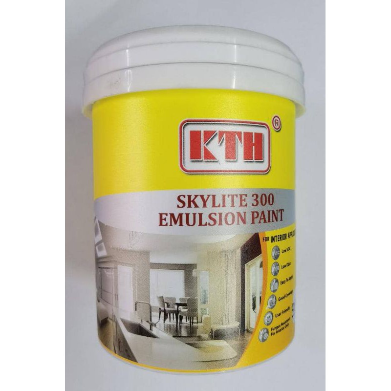 KTH SKYLITE EMULSION PAINT SMALL TONG 1LT CAT AIR CAT DINDING TIN KECIL ...