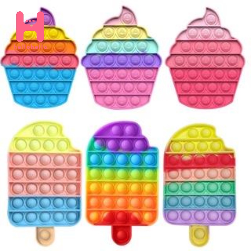 BrightHome Foxmind Push Pink Style Pop it Fidget Toy Bubble Sensory ...