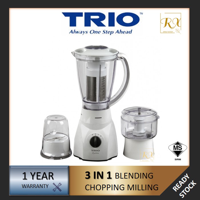 [BUBBLE WRAP] TRIO BLENDER TBS-303 3IN1 CHOPPER MEAT, MILLER, AND FRUIT ...