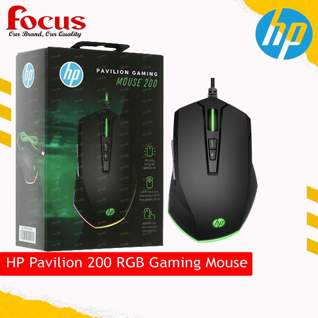 HP Pavilion 200 RGB Gaming Mouse | Shopee Malaysia