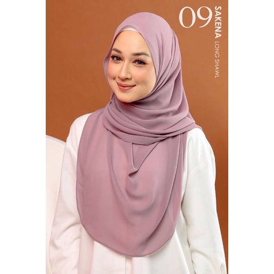 💙 Sakena Basic Shawl by Sofearose 💙 Chiffon Shawl 💙 Original By ...