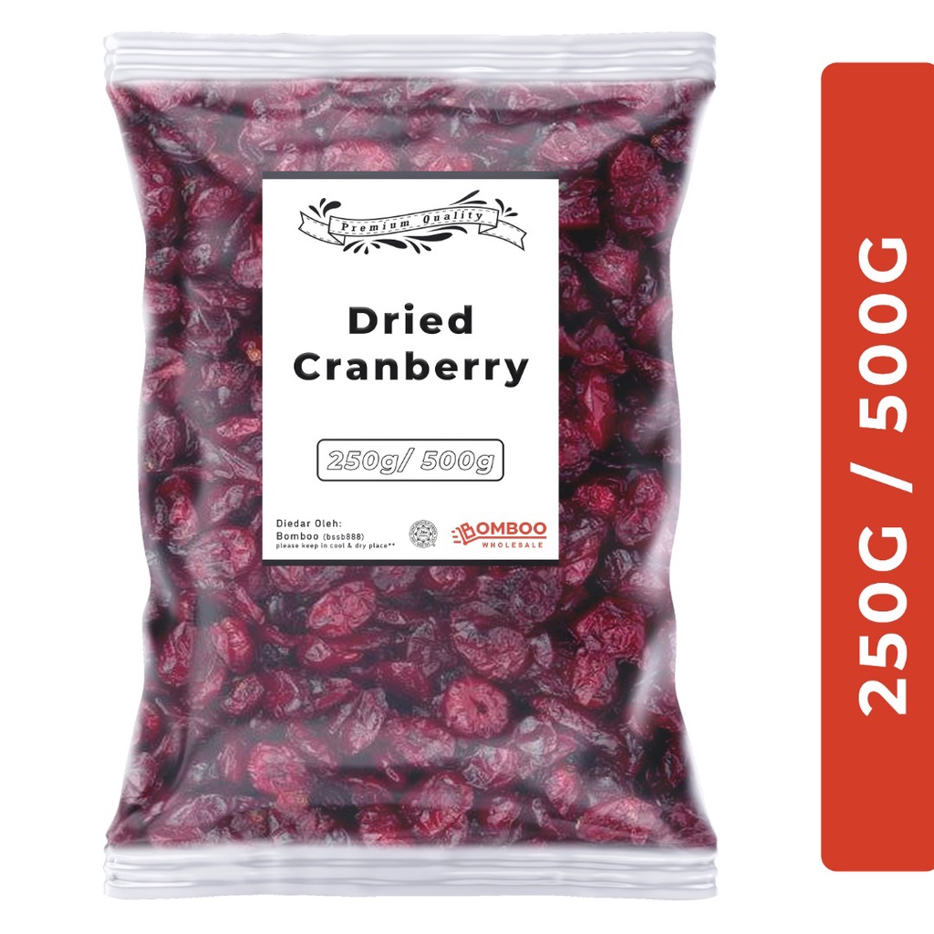 CALIFORNIA CRANBERRY FRUIT/ KRANBERI KERING 250G/ 500G/ 1KG | Shopee ...
