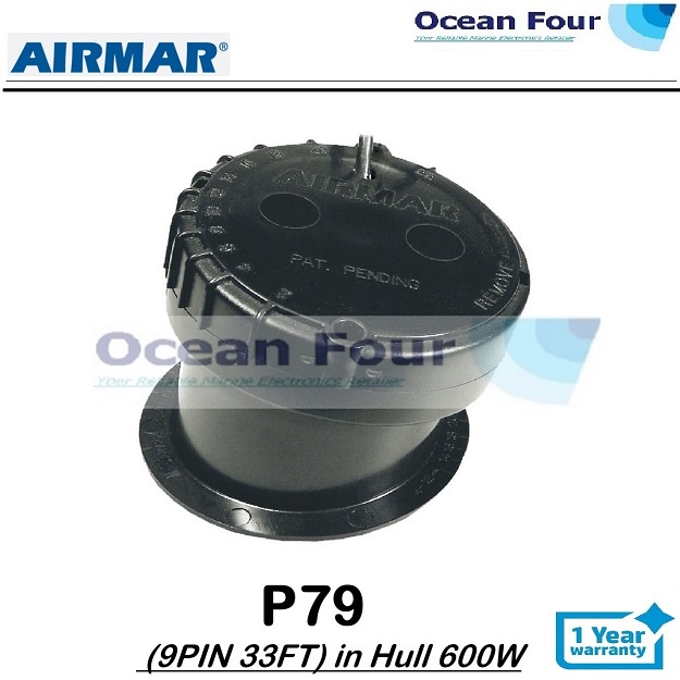 AIRMAR XSONIC 9 PIN P79 plastic,/GARMIN P79 8 PIN, in-hull dual ...