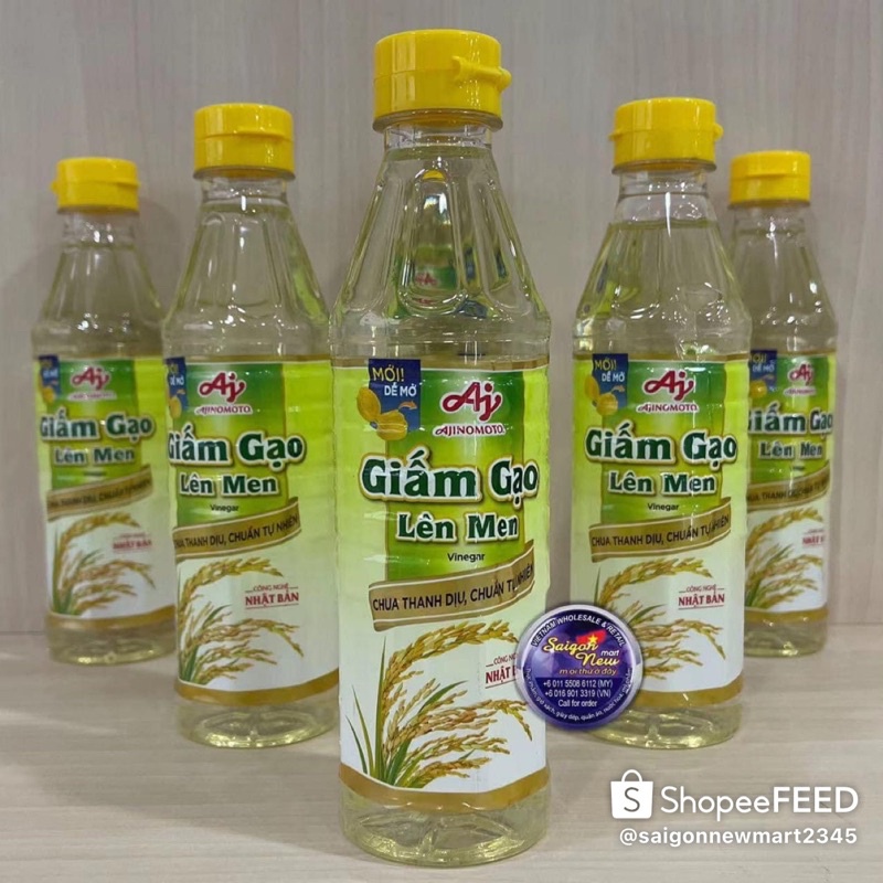 Giam Gao Len Men Ajinomoto Fermented Rice Vinegar 400ml | Shopee Malaysia