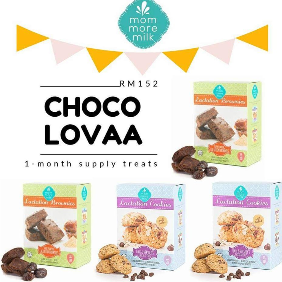 Milk Booster : Choco Lovaa Mom More Milk [ 2 Brownies + 2 Oat Hersheys ...