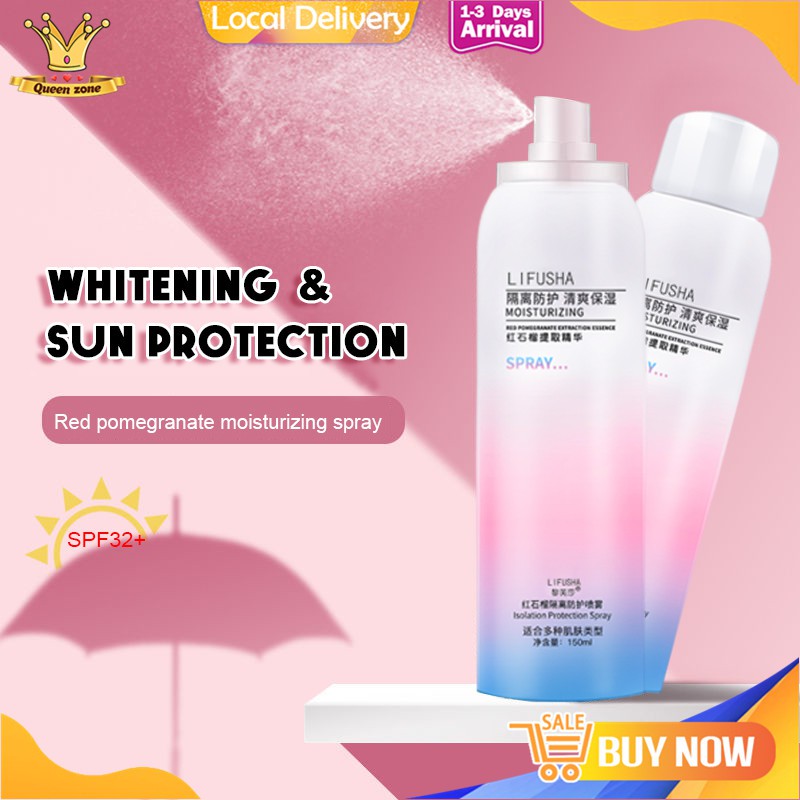 150ml Moisturizer Whitening Sunscreen Spray Isolation UV Protection ...