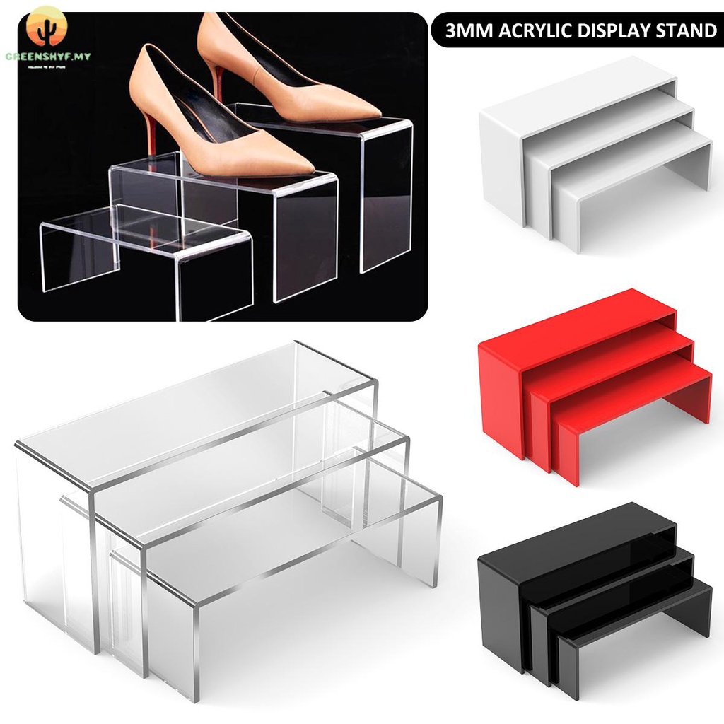 3Pcs Acrylic Display Stand Acrylic U Shape Display Stand Durable ...