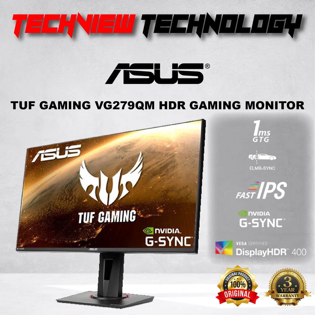 ASUS TUF Gaming VG279QM HDR Gaming Monitor | Shopee Malaysia