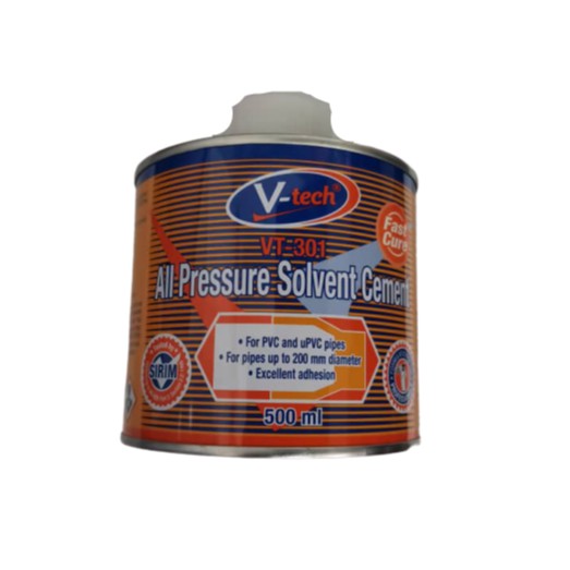 VT-301 V-Tech All Pressure Solvent Cement (Fast Cure) (100ML / 500ML ...