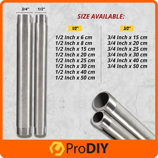 Stainless Steel Pipe Connector Water With Thread Pipe Extension ...