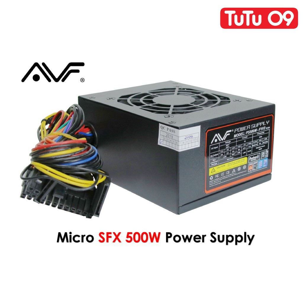 AVF Mirco SFX 500w Power Supply for PC CPU Desktop Computer PS500M-F1V2 ...