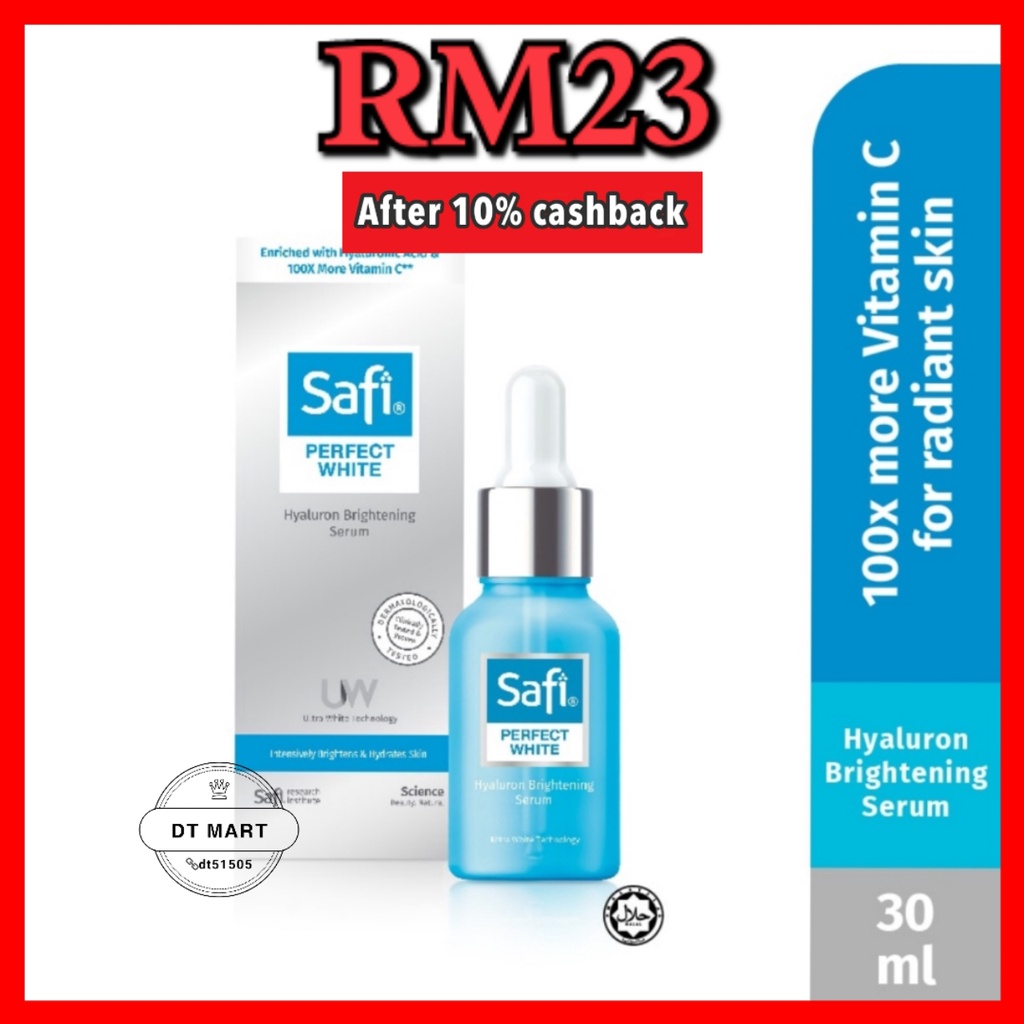 SAFI Perfect White Hyaluron Brightening Serum 30ML | Shopee Malaysia