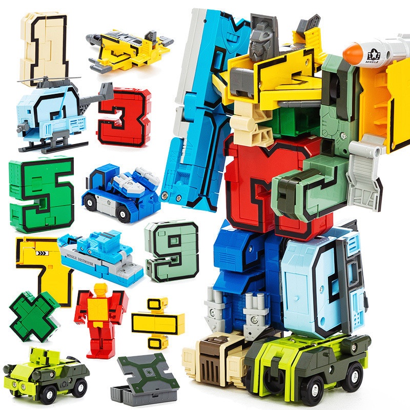 DIY Creative Education Blocks Assembling Action Figure Transformation ...