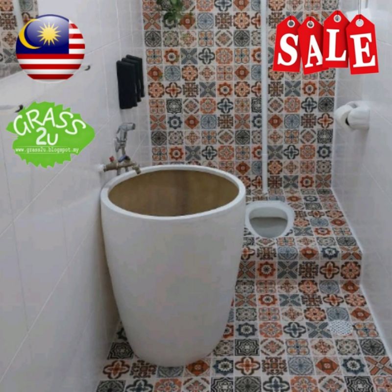 Pasu Tempayan Fiber indoor & outdoor garden Boleh buat tadahan air ...