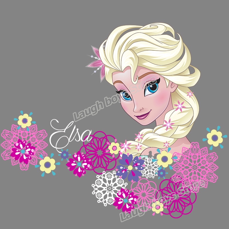 Disney Frozen Vinyl Heat Transfer Patches Elsa Anna Clothes Ironing ...