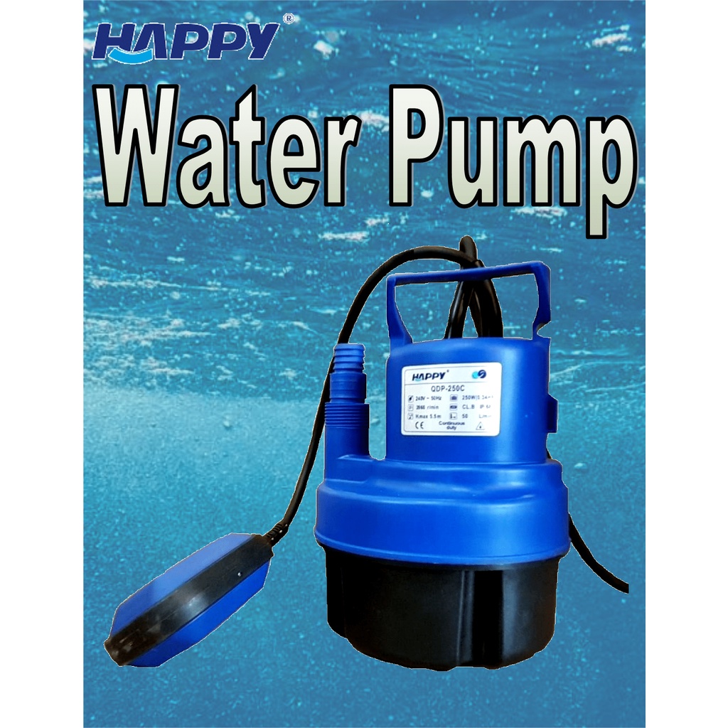 Happy Pump Electric Water Pump ( QDP-250C ) | Shopee Malaysia