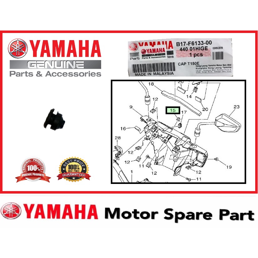 YAMAHA Y15ZR METER LENS RUBBER // Y15 YSUKU RS150 GETAH TUDUNG METER ...