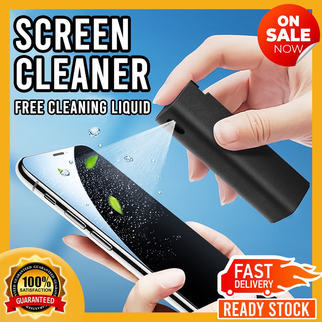 2in1 Phone Screen Cleaner Screen Cleaning Fluid Dispenser Laptop TV ...