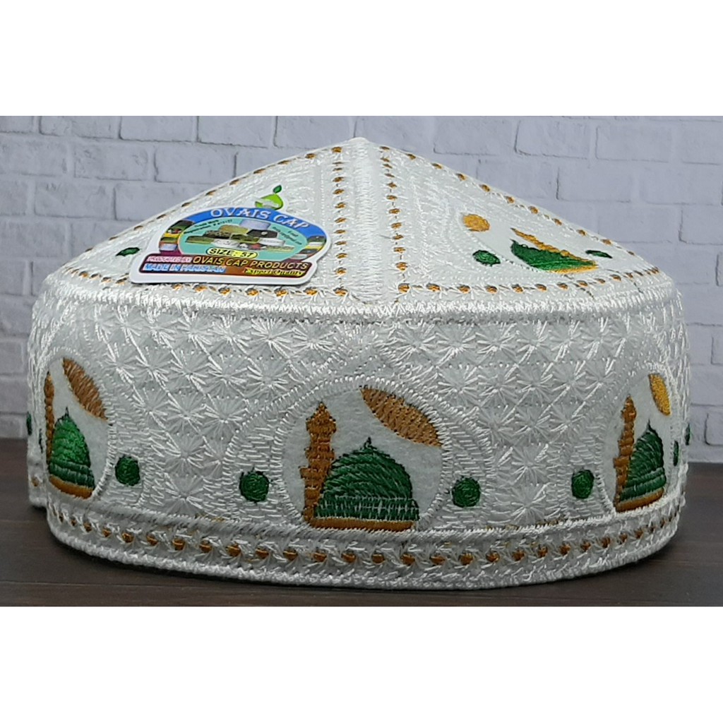 Original Pakistani Cap With Kaaba MOTIF | Shopee Malaysia