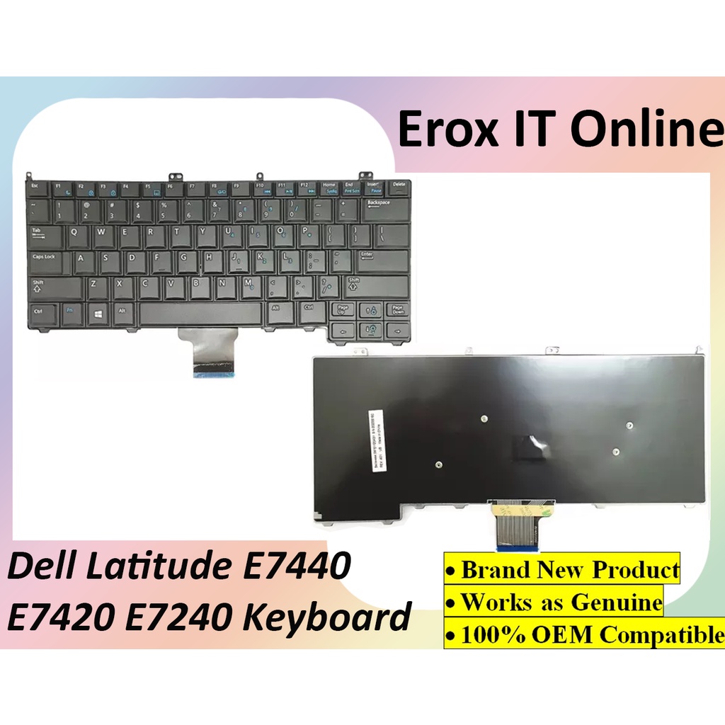Dell Latitude E7440 E7420 E7240 Laptop Keyboard | Shopee Malaysia