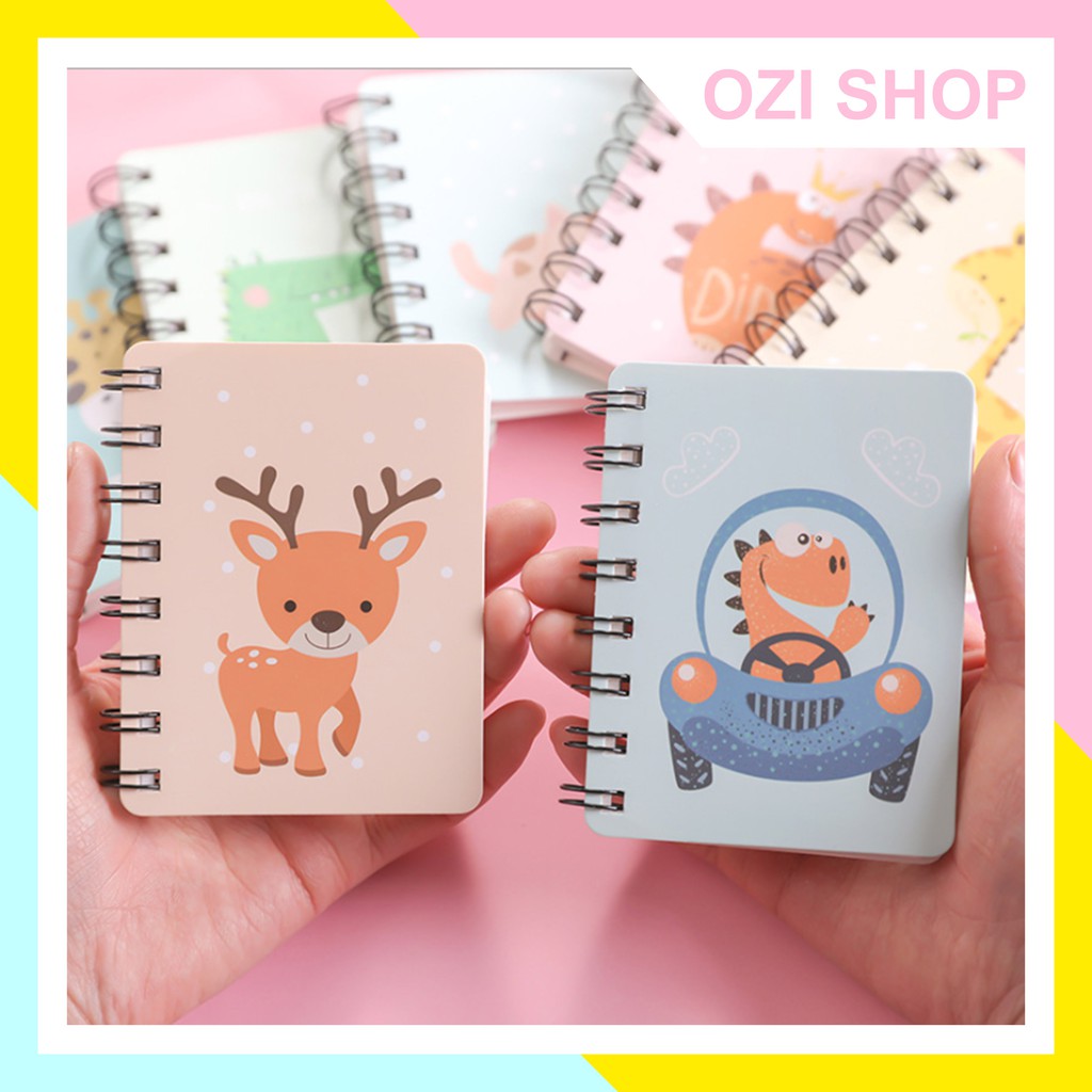 XO Cartoon Mini Notebook, Spring-bound kute notebook (choose color ...