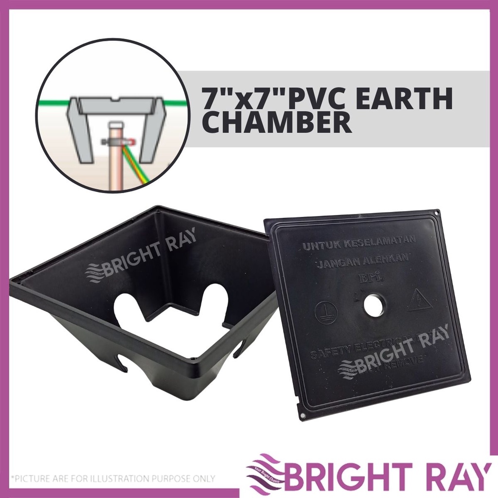 7" x 7 " PVC Earth Chamber With Cover PVC Link PVC Earth Chamber ...