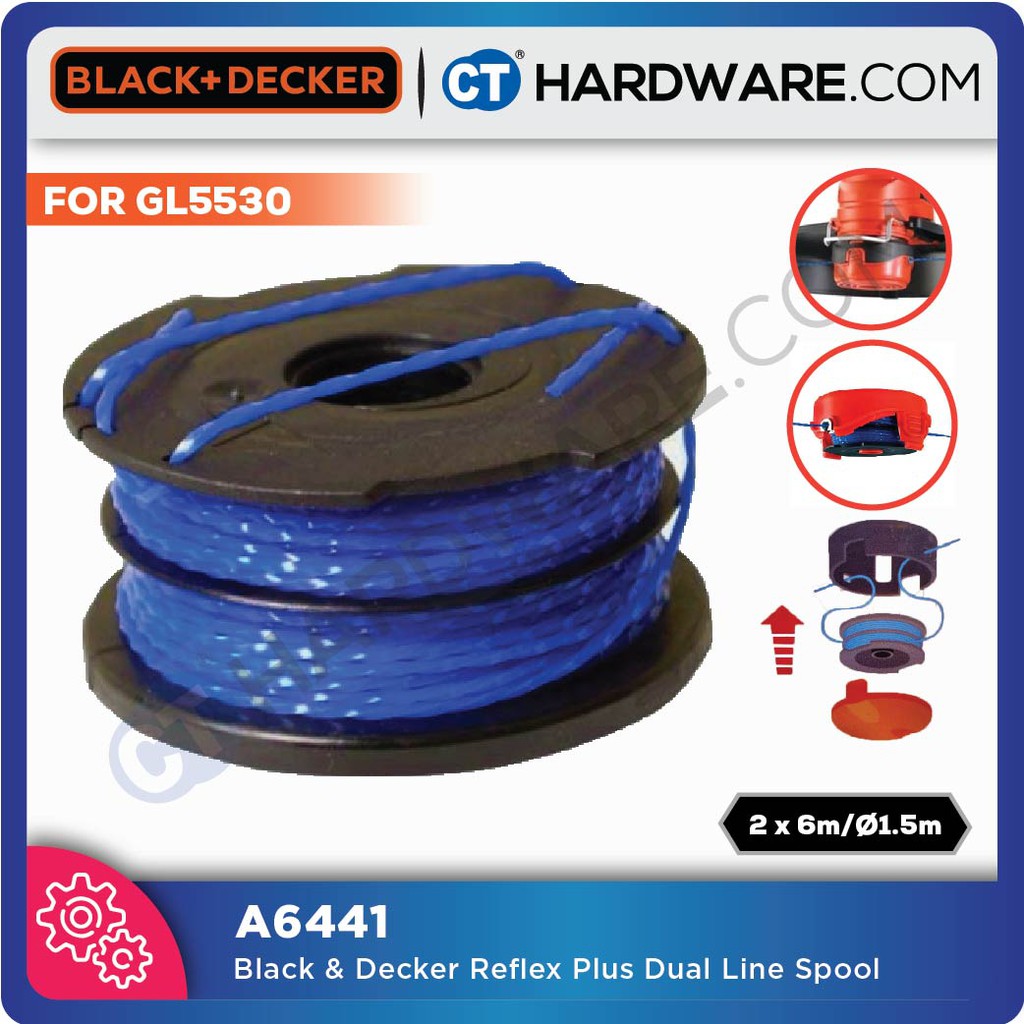 BLACK & DECKER A6441 REFLEX PLUS DUAL LINE SPOOL FOR GL5530 / GL350 ...