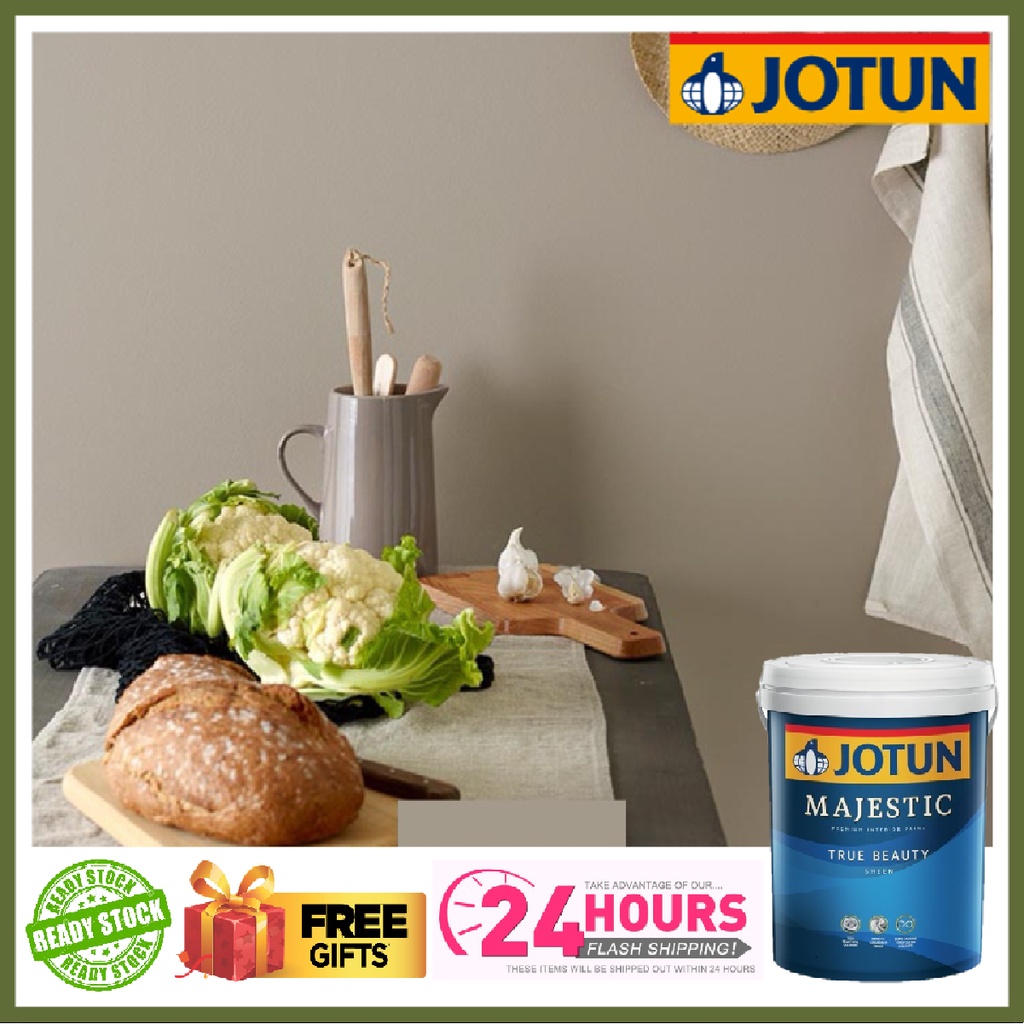 JOTUN 5L 1233 ANGORA Majestic True Beauty Sheen /Cat Dalam Kilat /Cat ...