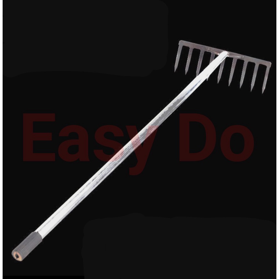 1.5 METER ( 9 TEETH ) Heavy Duty Metal Garden Rake /Besi Cakar Tanah ...