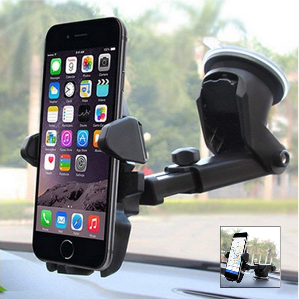 Car Phone Holder Car Mount In-Car Dashboard Phone Holder Universal 360° In-Car Long Neck Phone ...