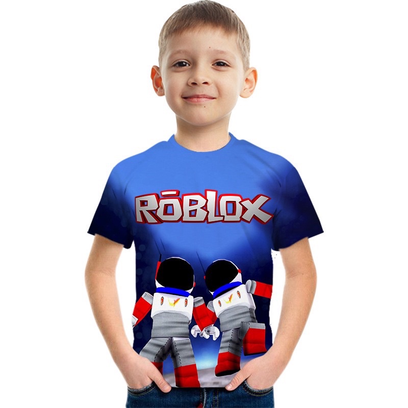 🐳Part 1-Roblox Boys T-shirt Kids Game 3D T-shirt Clothes Cartoon Unisex ...