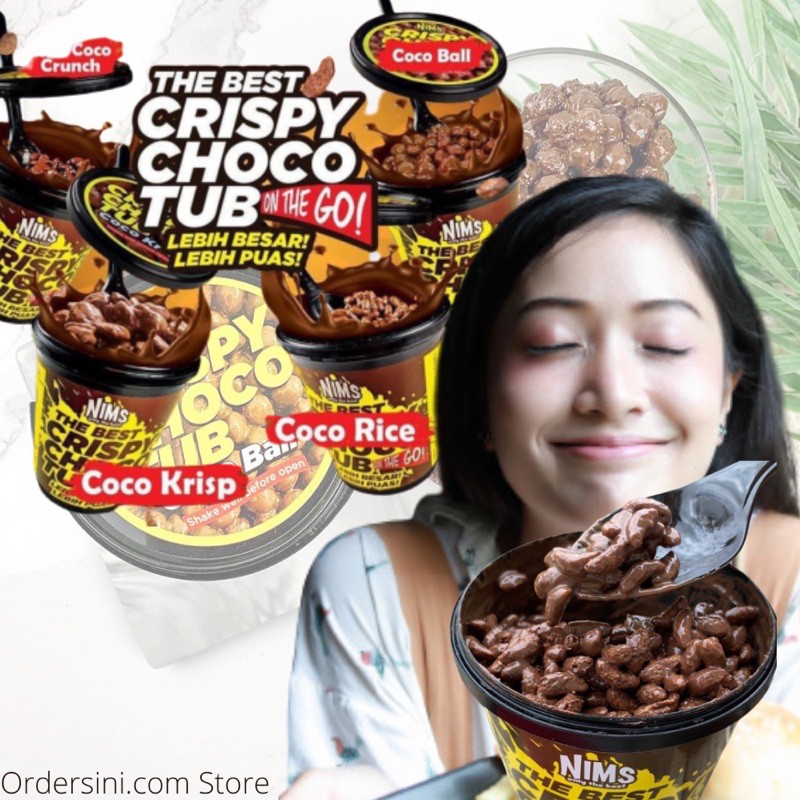 Nims Crispy Choco Tub | Crispy Choco Tub | Choco Tub | Coklat Viral ...