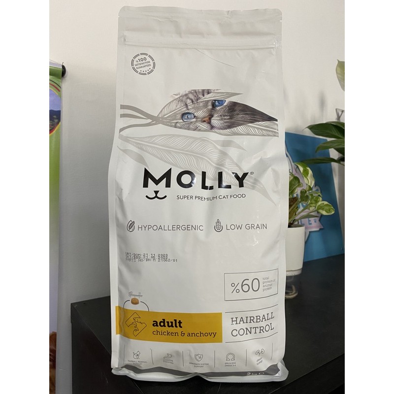 MOLLY ADULT CHICKEN & ANCHOVY 2KG | Shopee Malaysia